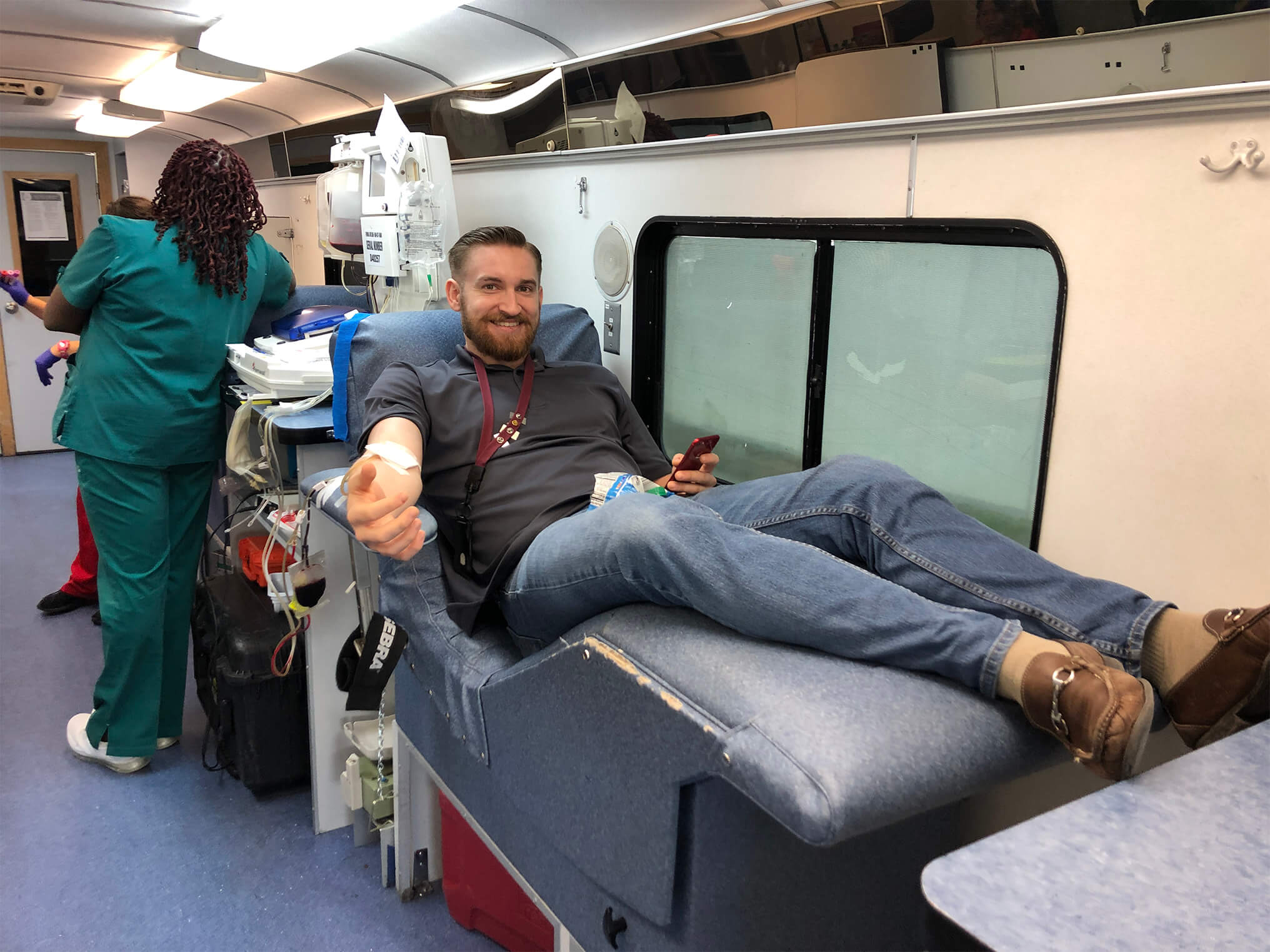 The Bloodmobile has returned to InterConnect headquarters!
